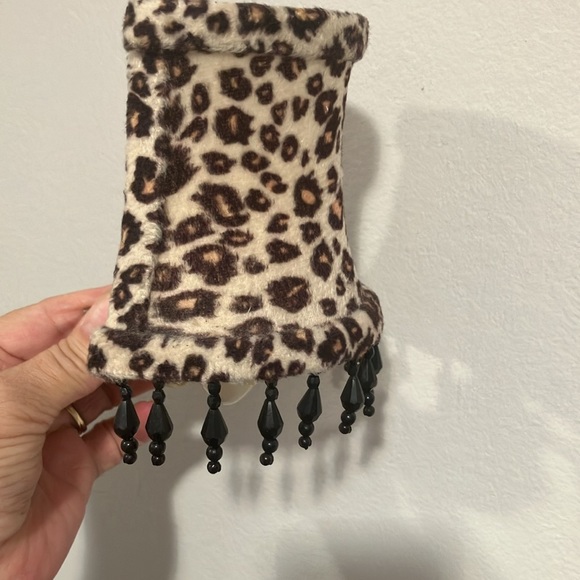 VINTAGE NITE LITE LEOPARD PRINT BEADED SHADE | Accents | Vintage Nite ...
